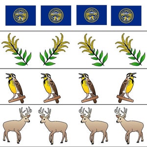 30 Nebraska State Symbols Themed Learning Games Download. ZIP File ...
