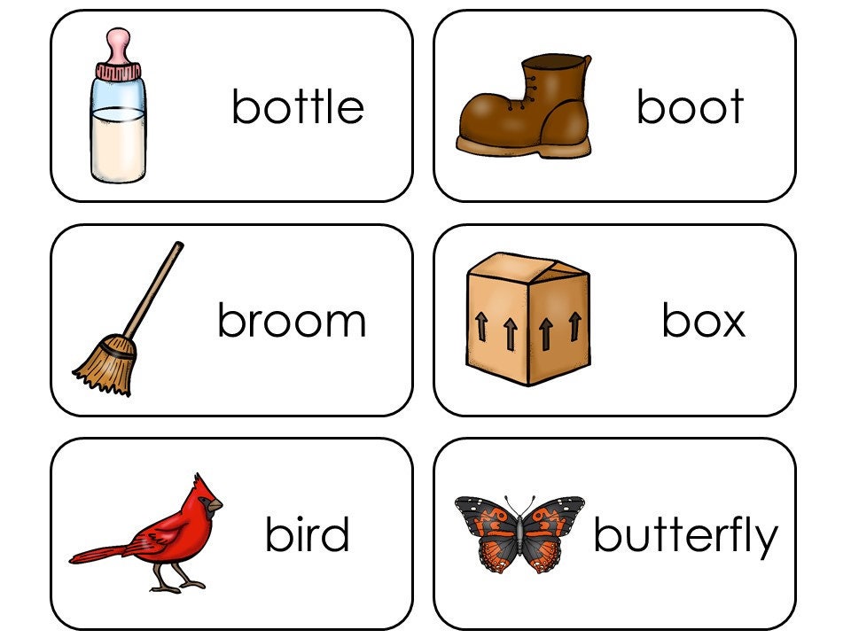 26 Printable Alphabet Phonics Picture Word Flashcard Sets. All | Etsy UK