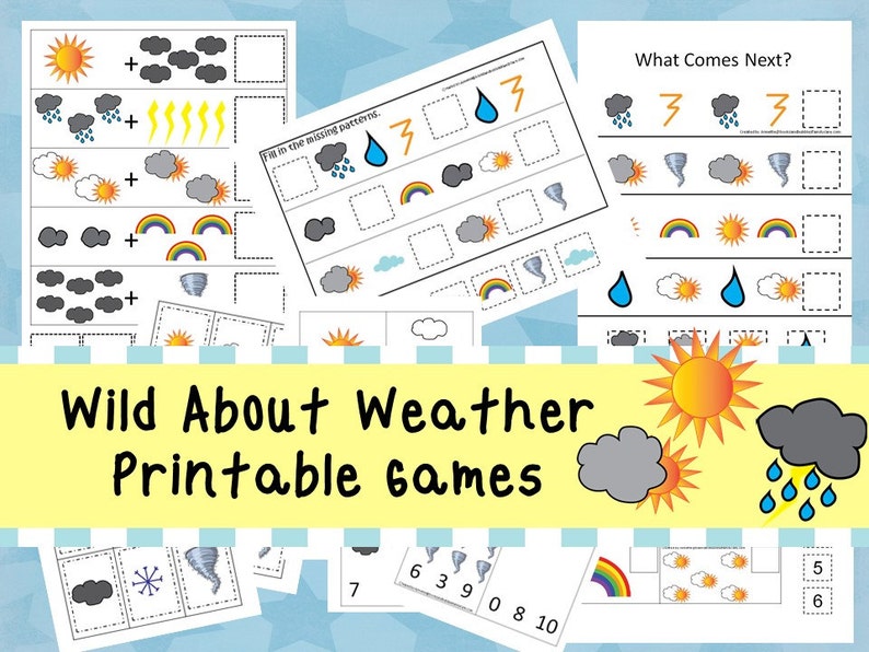 30 Wild About Weather Games Download. Games and Activities in - Etsy