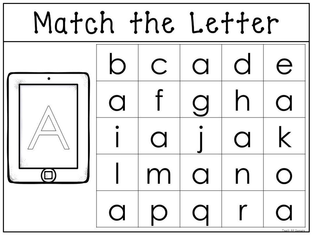 26 Printable Match the Lowercase to the Uppercase Letters Worksheets ...