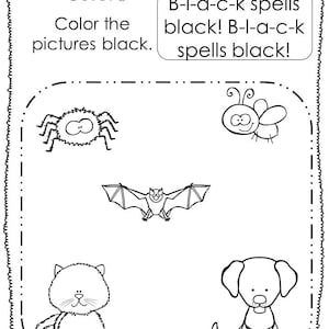 11 Spell and Color Worksheets. Preschool and Kindergarten Science and ...