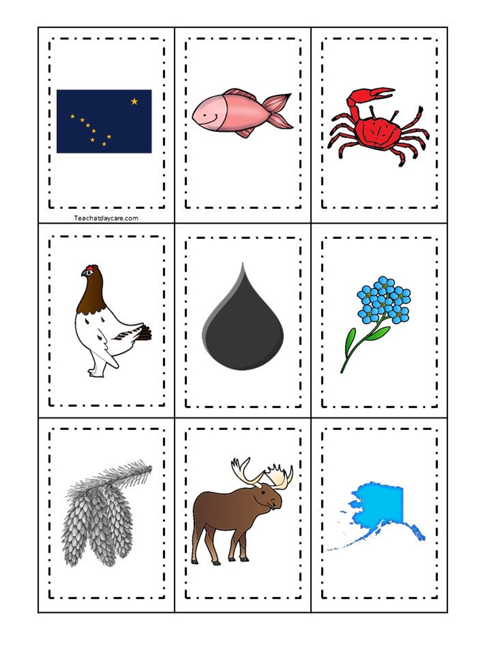 30 Alaska State Symbols Themed Learning Games Download. ZIP - Etsy