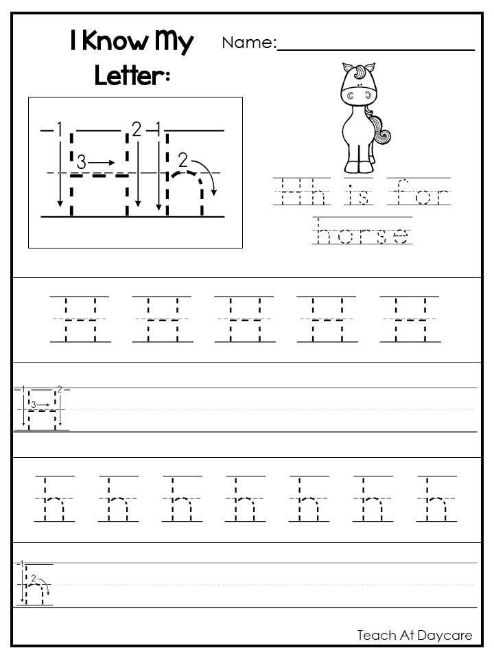 26 Printable Alphabet I Know My Letters Worksheets. | Etsy