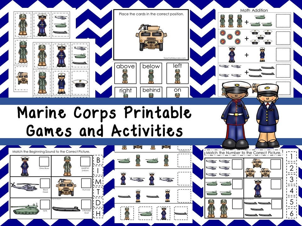 30 Marine Corps Games Download. Games and Activities in PDF | Etsy