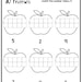 12 Printable Apple Ten Frame Worksheets. - Etsy