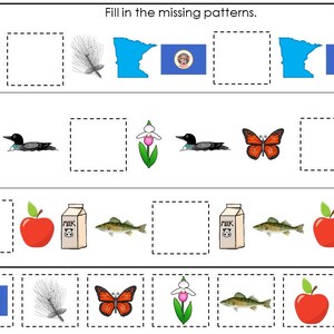 30 Minnesota State Symbols Themed Learning Games Download. ZIP File ...
