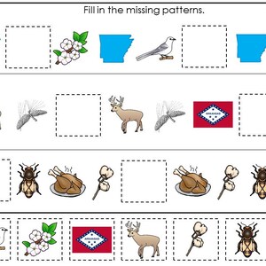 30 Arkansas State Symbols Themed Learning Games Download. ZIP File ...