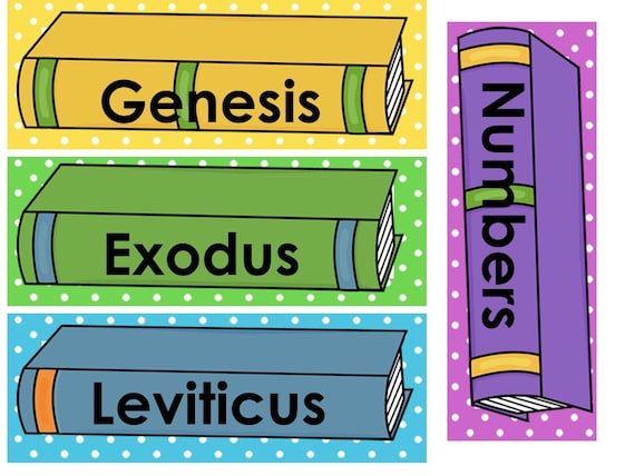 Printable Bible Book of the Week Classroom Bulletin Board Set. | Etsy