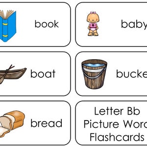 Alphabet Phonics Flashcards, Picture Word Sets (PDF) - Etsy