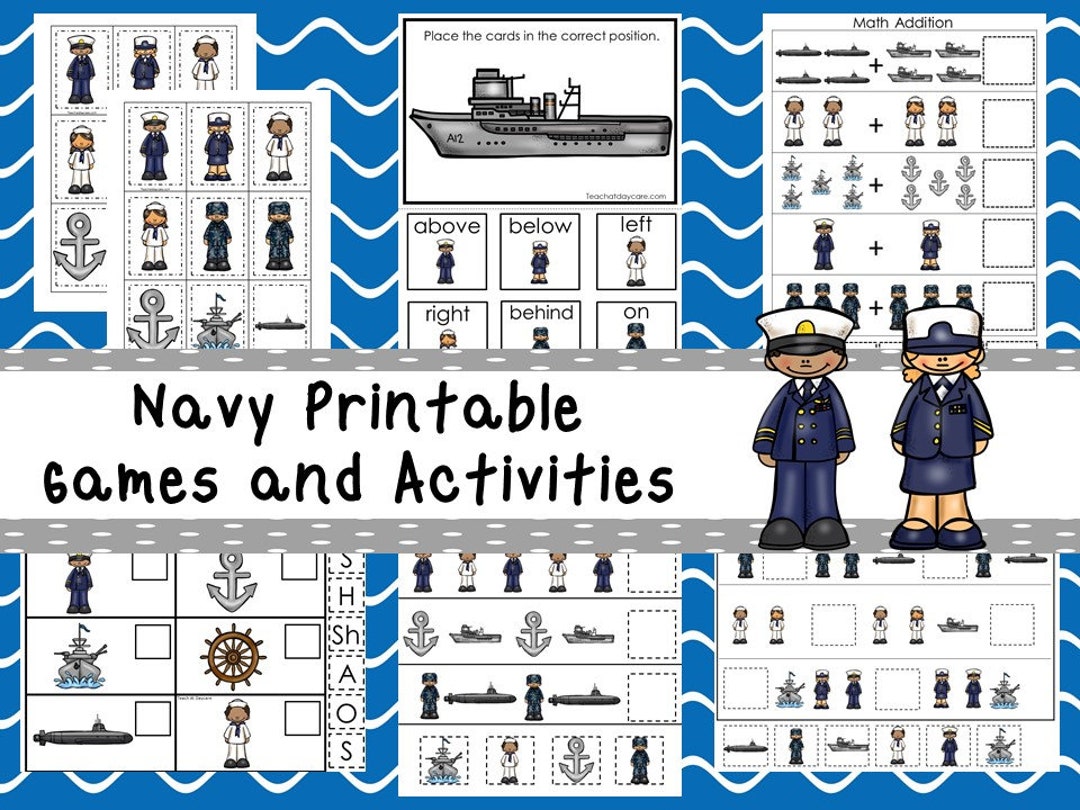 30 US Navy Preschool Games and Activities Download. Printable ...