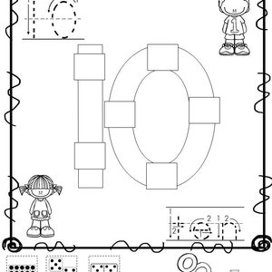 10 Printable 6 Ways to Make Numbers Worksheets. Numbers 1-10. Preschool ...