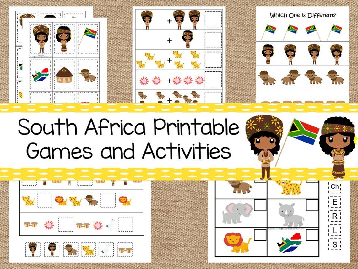 30 South Africa Games Download. Games and Activities in PDF | Etsy