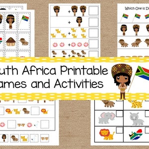 30 South Africa Games Download. Games and Activities in PDF Files. - Etsy