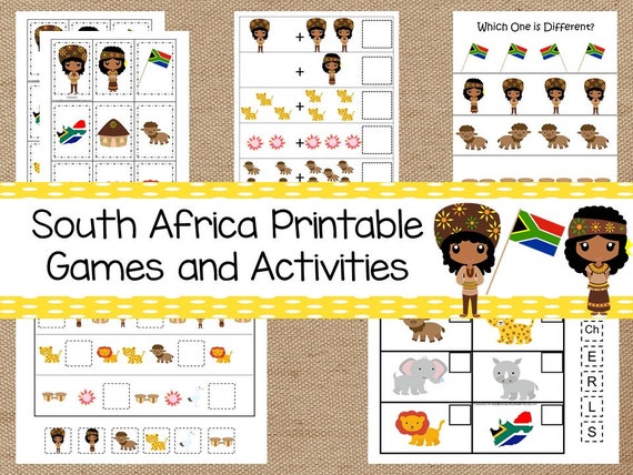 30 South Africa Games Download. Games and Activities in PDF | Etsy