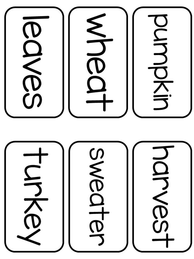 Second Grade Fall Themed Words Spelling Activity. Supplemental - Etsy