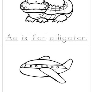 26 Alphabet Mini Books Printable Worksheets in a ZIP File. Preschool ...