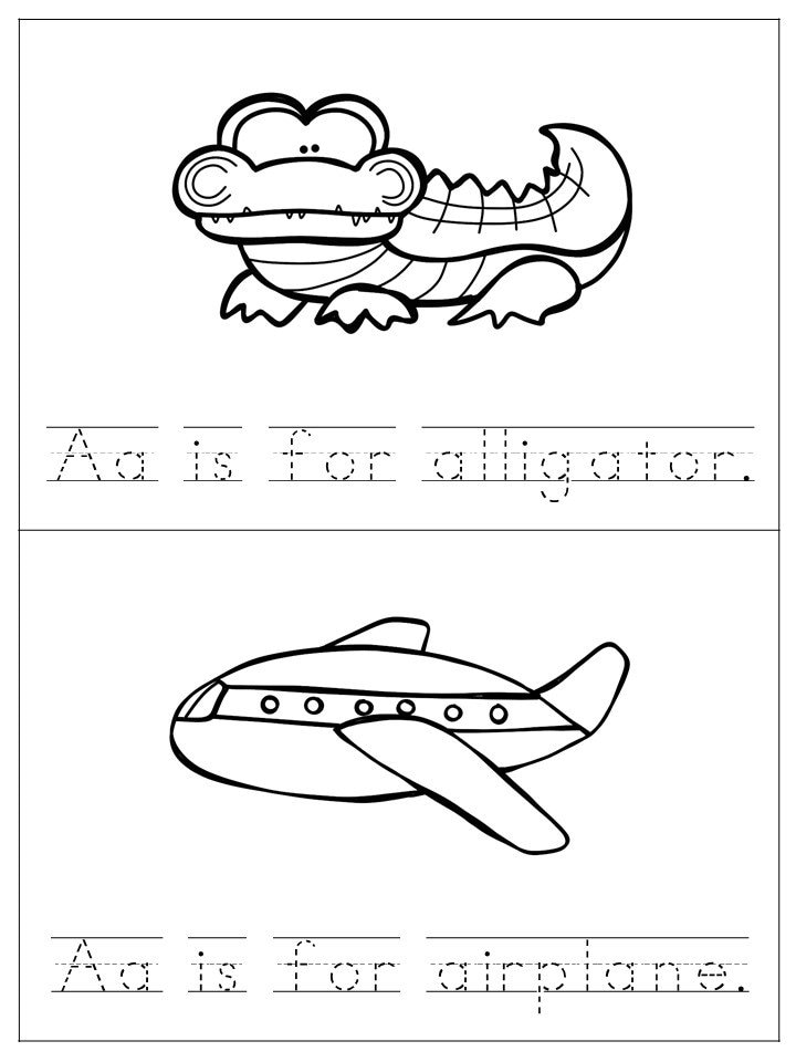 26 Alphabet Mini Books Printable Worksheets in a ZIP File. Preschool ...
