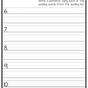 Fry First Hundred Words 1-10 Single Week Spelling Unit. Trace, Box ...