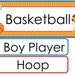 Basketball Single Week Sports Themed Word Wall Set. Classroom - Etsy