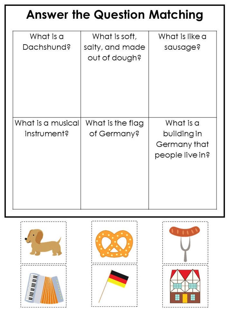 30 Printable Germany Preschool Learning Games Download. Games | Etsy
