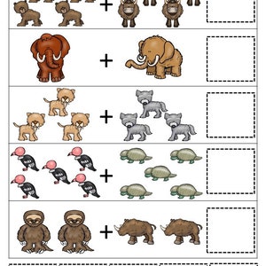 30 Printable Ice Age Animals Preschool Educational Games Download ...