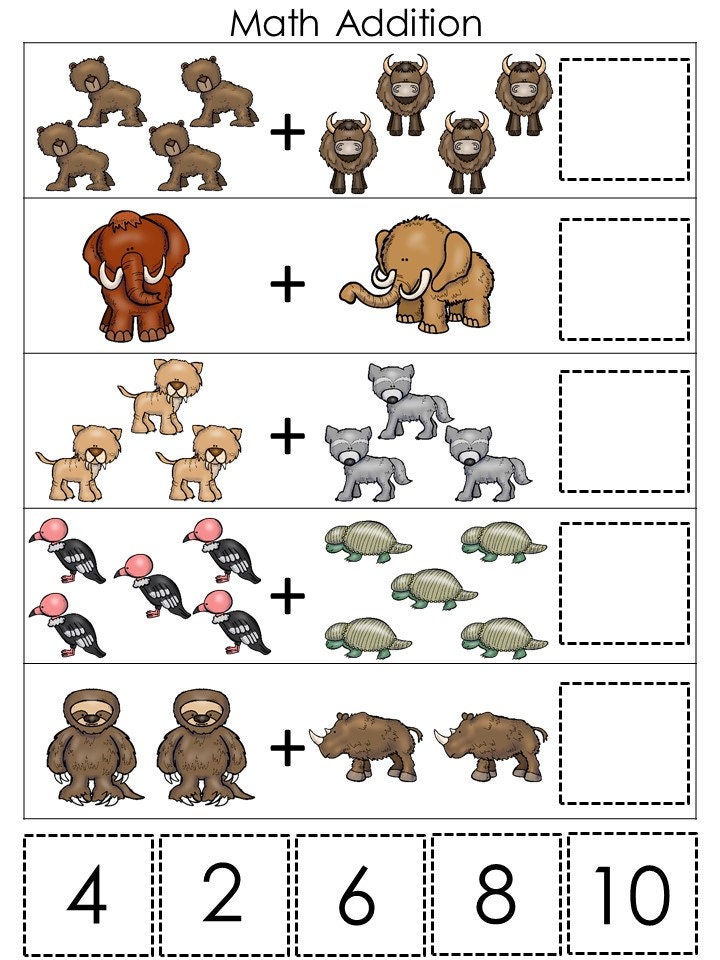 30 Printable Ice Age Animals Preschool Educational Games - Etsy Canada