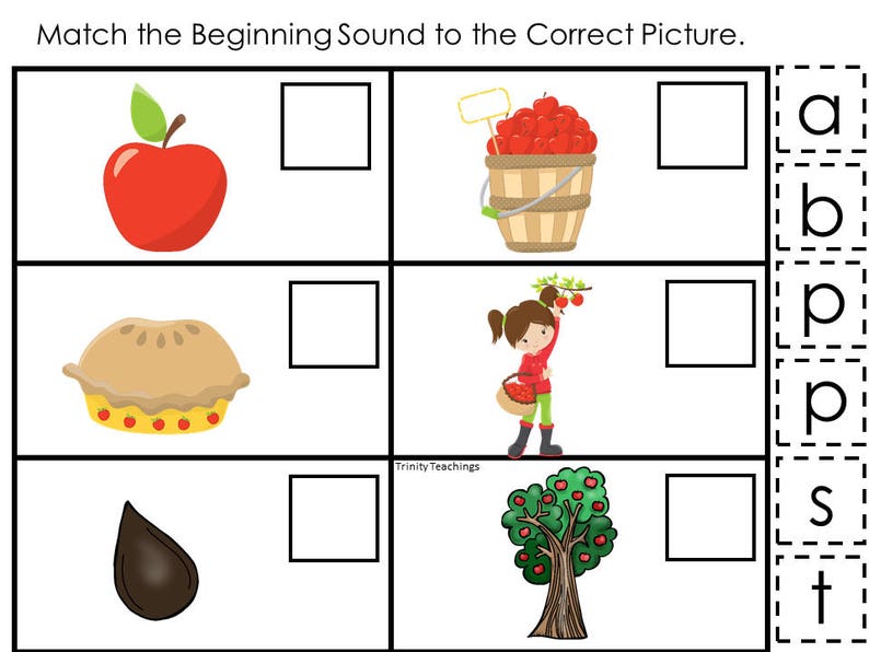 30 Apple Orchard Preschool Educational Learning Games | Etsy