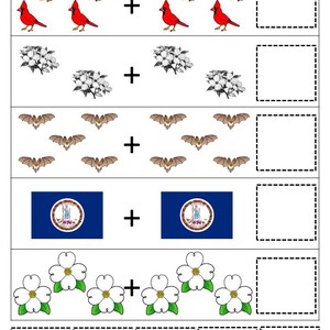 30 Virginia State Symbols Themed Learning Games Download. ZIP File ...