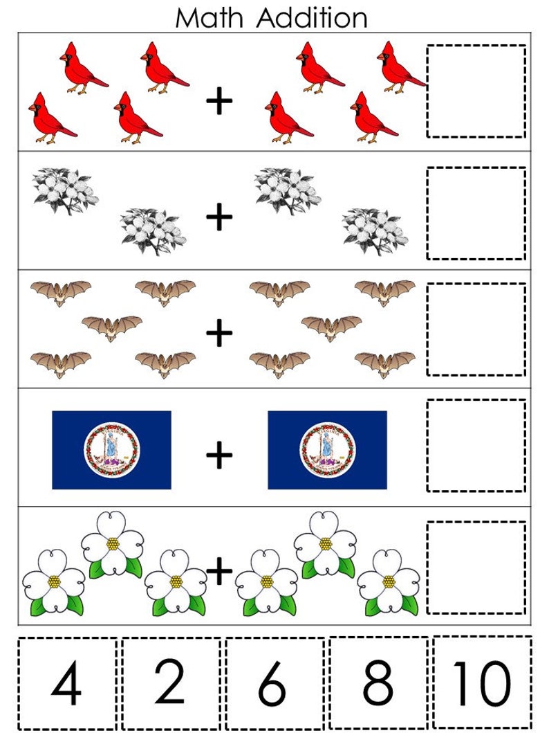 30 Virginia State Symbols Themed Learning Games Download. ZIP - Etsy