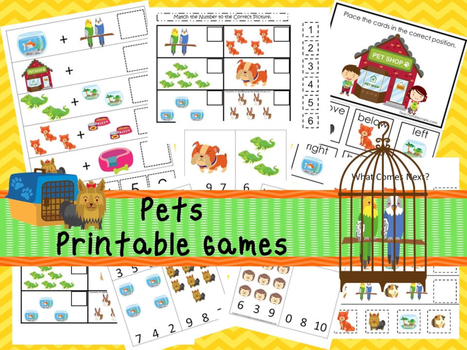30 Pets Games Download. Games and Activities in PDF Files. - Etsy