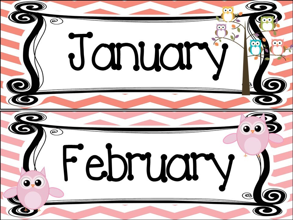 Owl Themed Printable Classroom Accessories and Decor Bulletin | Etsy