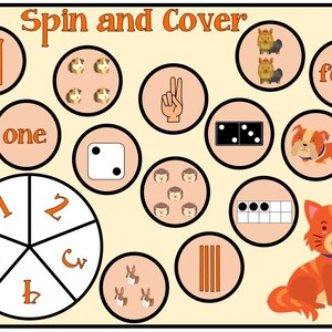 10 Printable Pets Themed Kindergarten Math Center Games and Activities ...
