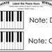 15 Label the Piano Keys Worksheets. Beginning Piano Music. - Etsy