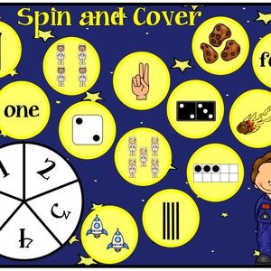 10 Printable Space Themed Kindergarten Math Center Games and Activities ...