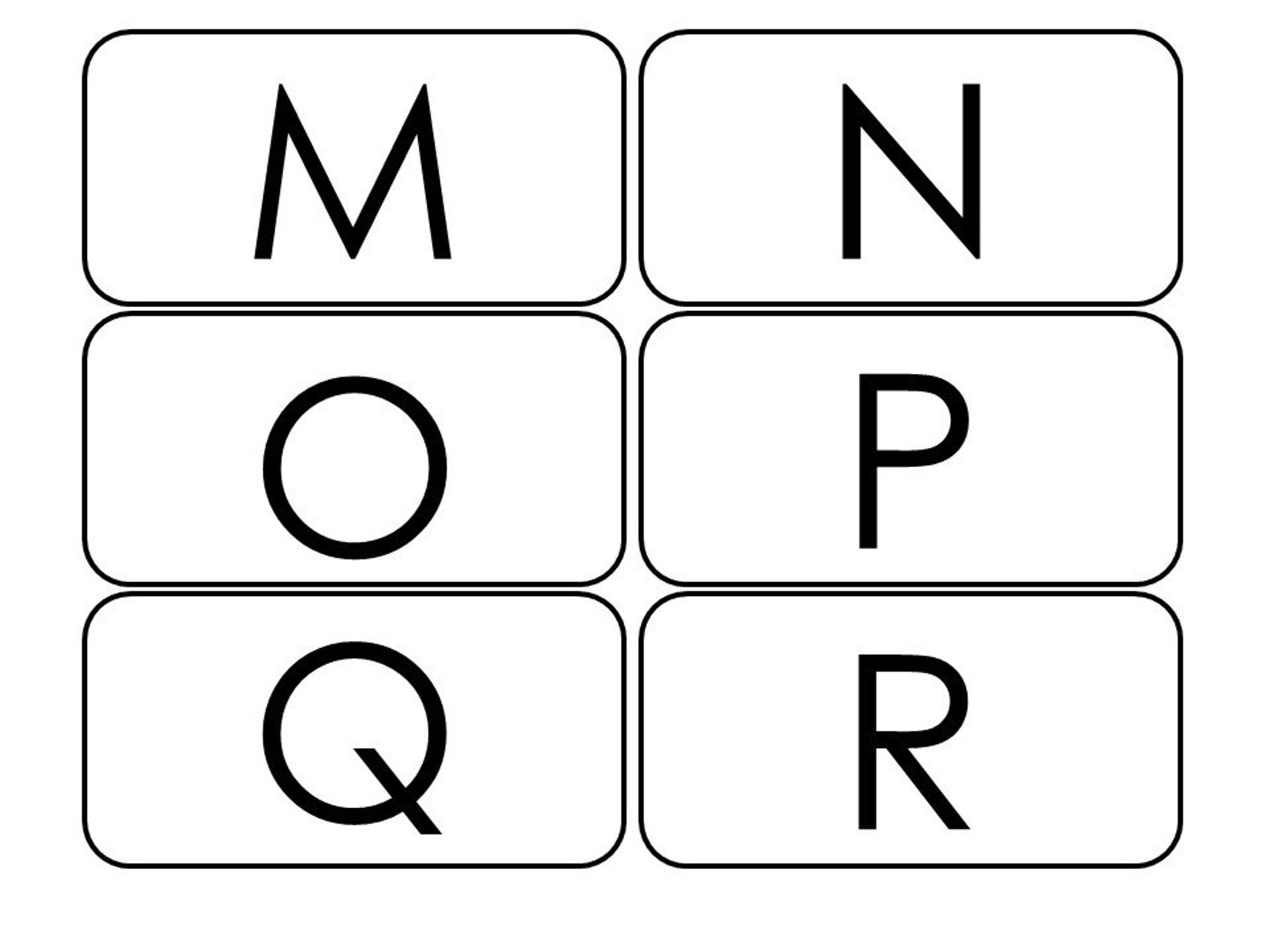 26 Printable Uppercase Alphabet Flashcards. Preschool-kindergarten ...