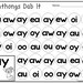 10 Printable Diphthongs Dab It Worksheets. Kindergarten-2nd Grade ELA ...
