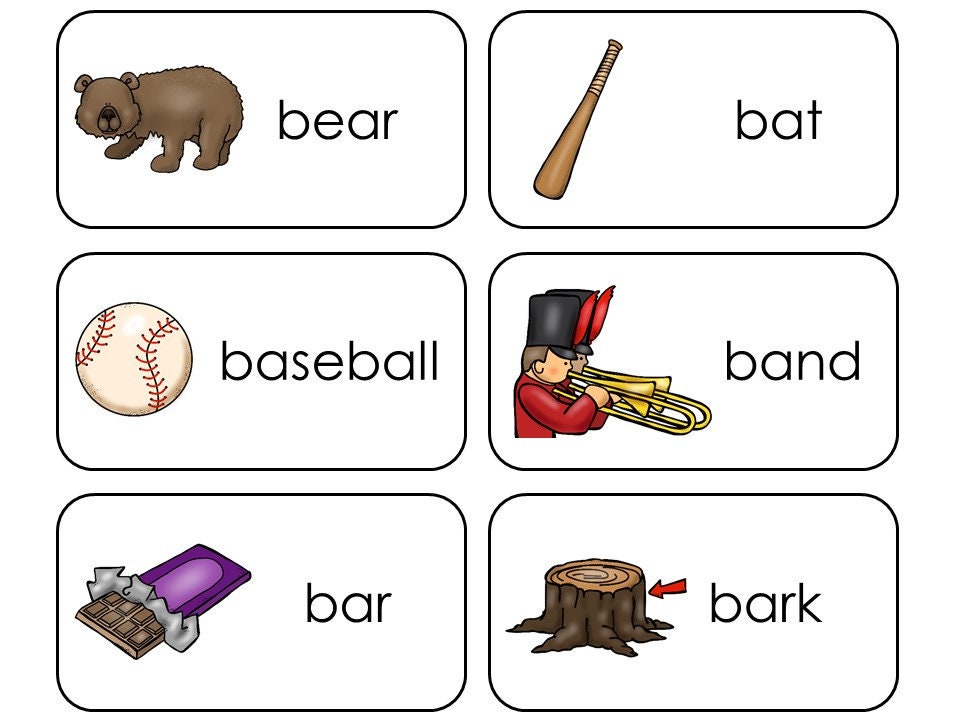 26 Printable Alphabet Phonics Picture Word Flashcard Sets. All | Etsy UK