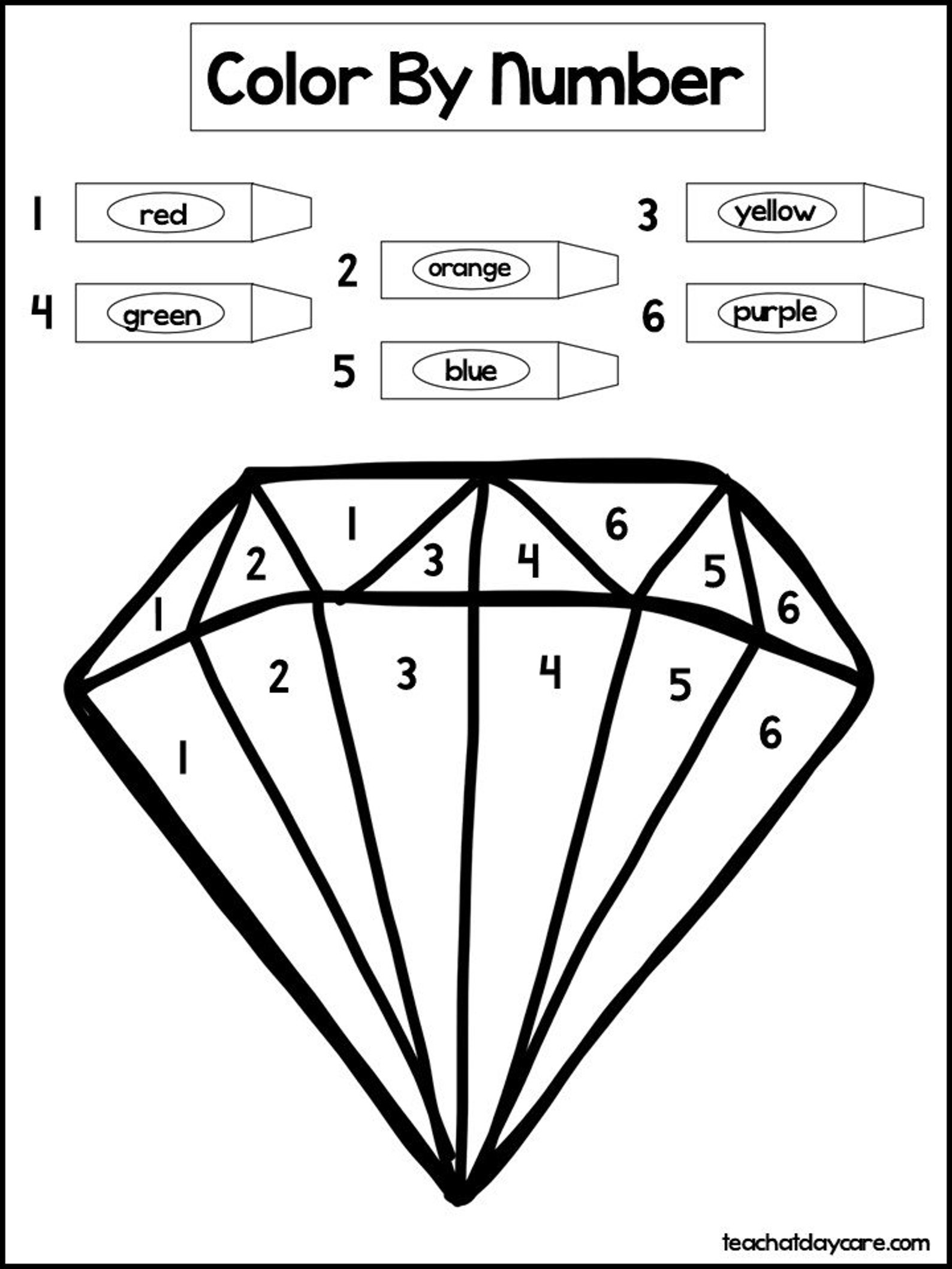 20 Color by Number Worksheets. Preschool and Kindergarten - Etsy