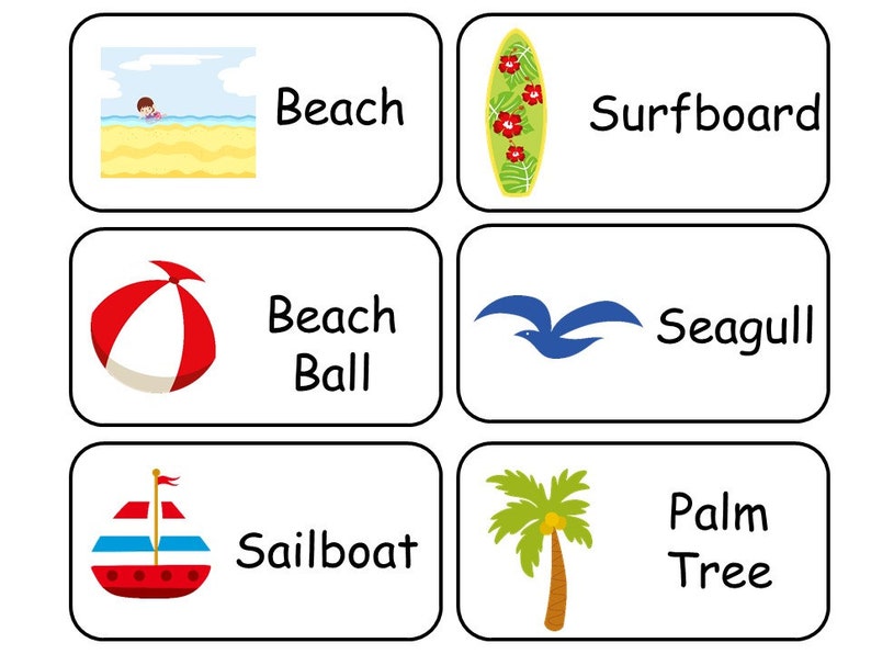Picture Word Flashcards Curriculum Download. - Etsy