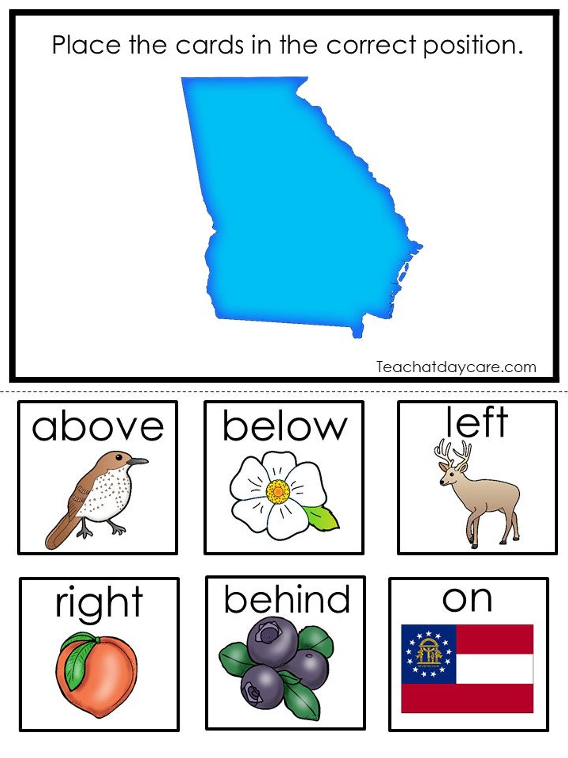 30 Georgia State Symbols themed Learning Games Download. ZIP | Etsy