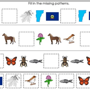 30 Vermont State Symbols Themed Learning Games Download. ZIP File ...
