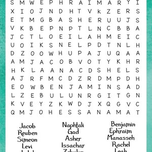 The 12 Tribes of Israel Activity and Worksheet Packet. Color and Black ...