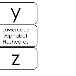 26 Printable Lowercase Alphabet Flashcards. Preschool-kindergarten ...