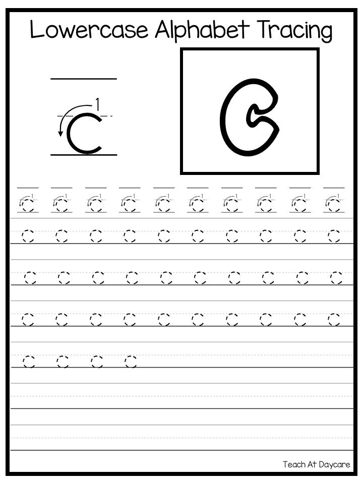 26 Printable Lowercase Alphabet Tracing Worksheets. - Etsy Hong Kong
