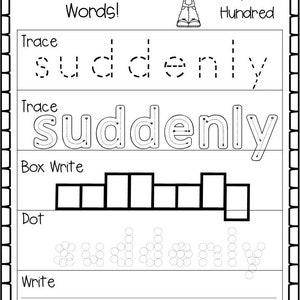100 Printable Let's Learn Fry 6th Hundred Sight Words Worksheets. 4th ...