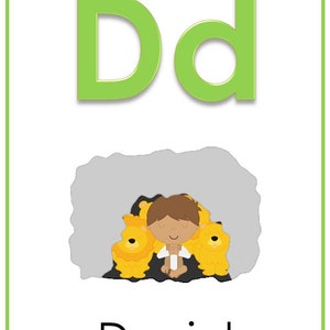 26 Printable Bible Alphabet Posters. Preschool-kindergarten Phonics. - Etsy