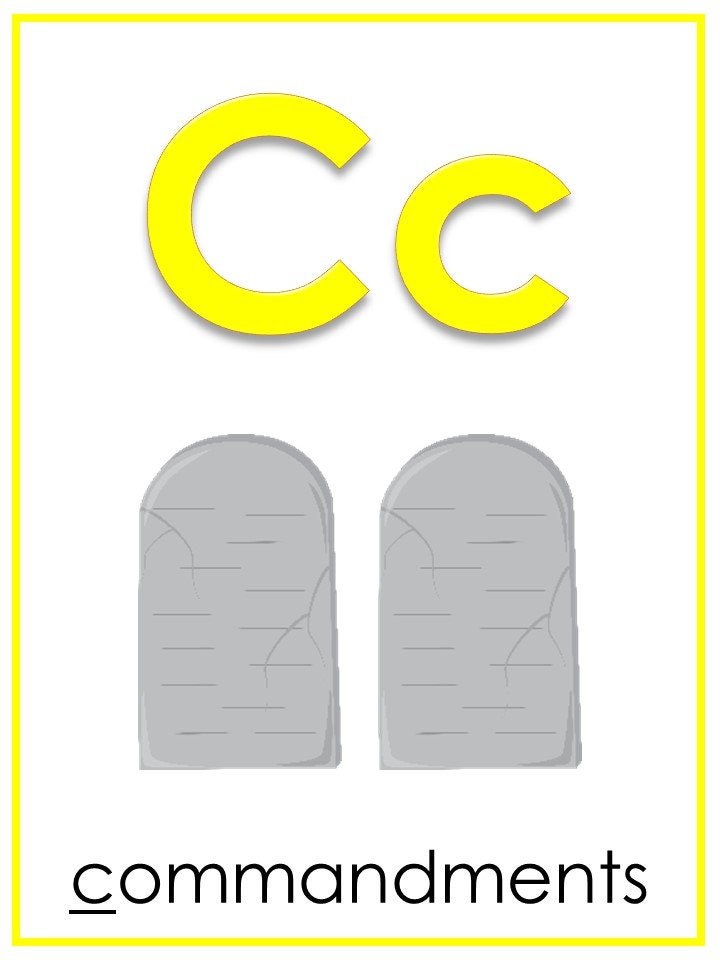 26 Printable Bible Alphabet Posters. Preschool-kindergarten - Etsy Canada