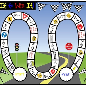 10 Printable Monster Truck Themed Kindergarten Math Center Games and ...