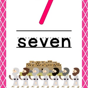 20 Printable Bible Number Posters. Preschool-kindergarten Numbers and ...