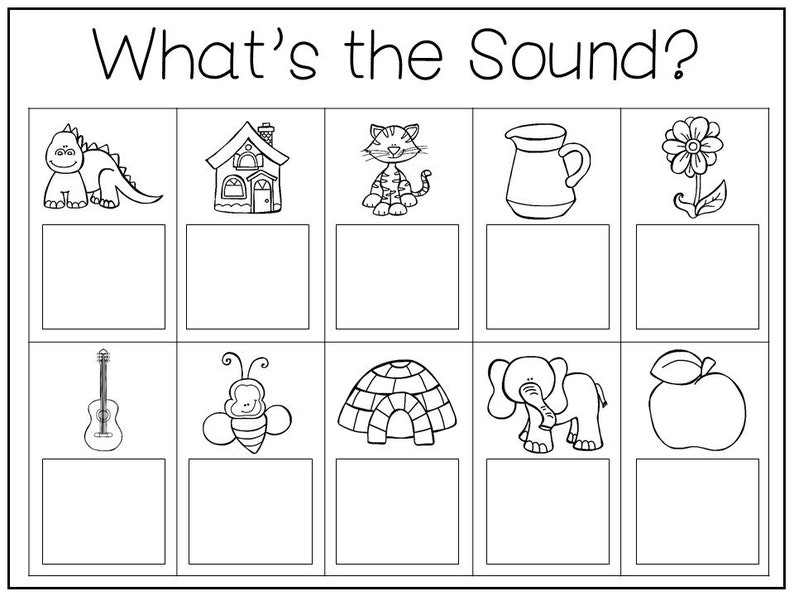 35 Printable Letters and Sounds Work Mats/ Worksheets. Preschool-kdg ...